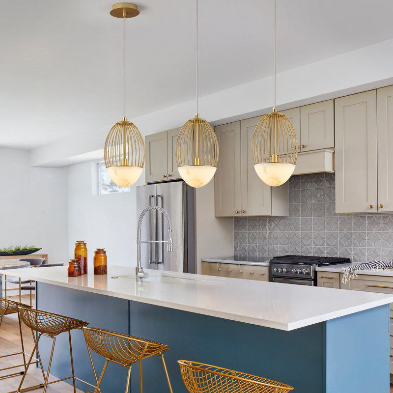 Gold Pendant Lights For Kitchen Islandnull