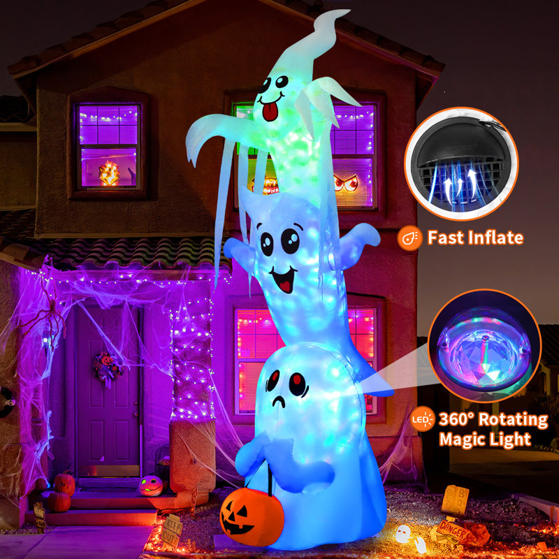 The Holiday Aisle® Halloween Inflatables 9.8 FT Inflatable Overlap ...