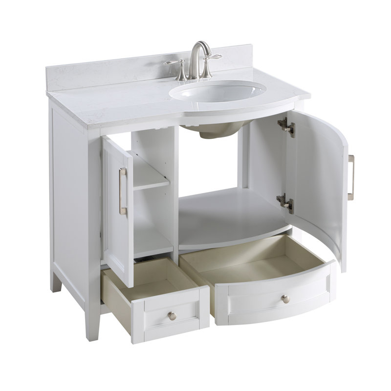 Red Barrel Studio® Aleeshba 36" Single Bathroom Vanity Set & Reviews ...