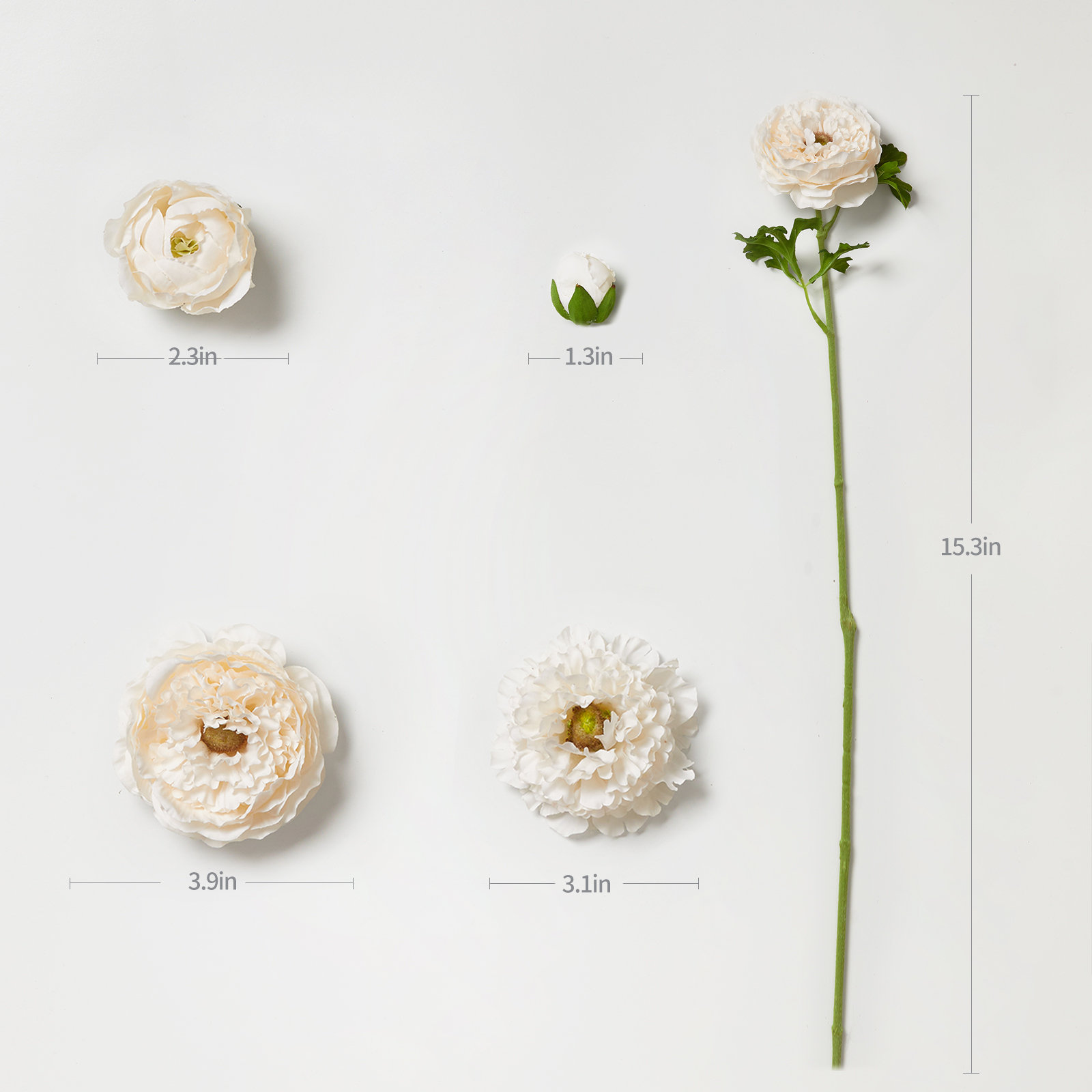 Primrue 15" Artificial Ranunculus Flowers Stems & Reviews | Wayfair