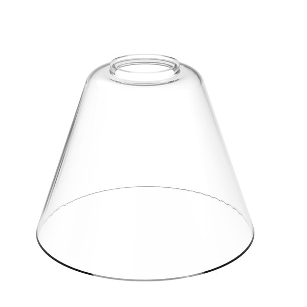 Symple Stuff Transparent Glass Cone Lamp Shades | Wayfair