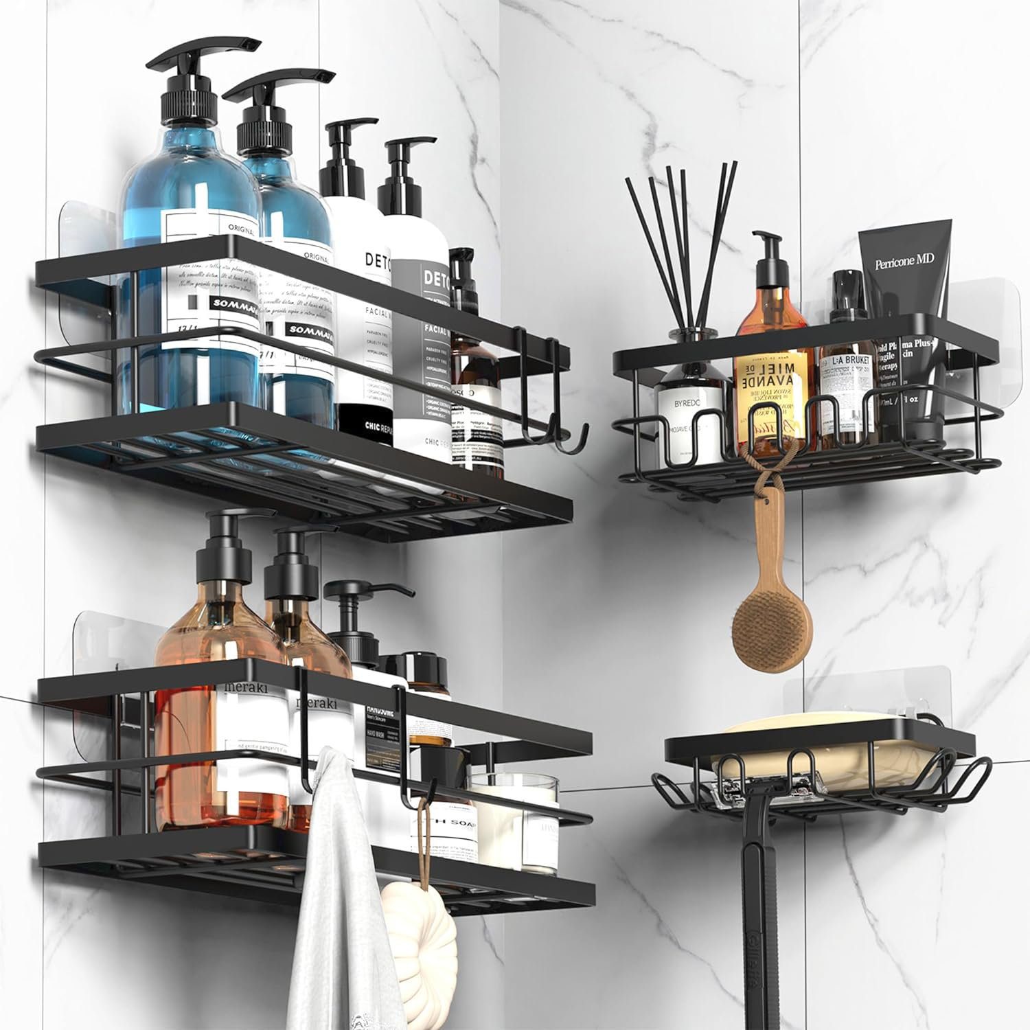 Rebrilliant Parminder Stainless Steel Shower Basket | Wayfair