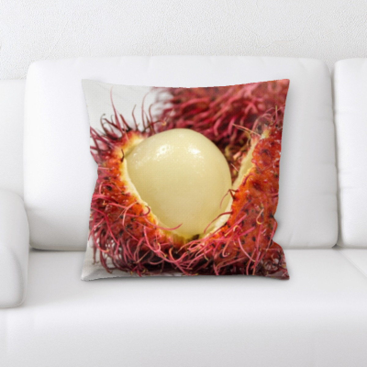 East Urban Home Bima Fruits Rambutan Throw Pillow | Wayfair