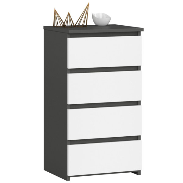 17 Stories Chest of drawers 17 Stories CL4 graphite gray 40cm 4 drawers ...