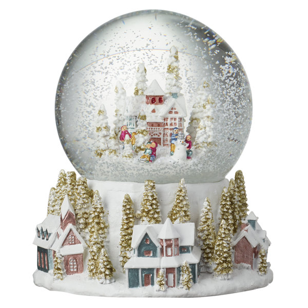 The Seasonal Aisle Snowy Townscape Snow Globe & Reviews | Wayfair.co.uk