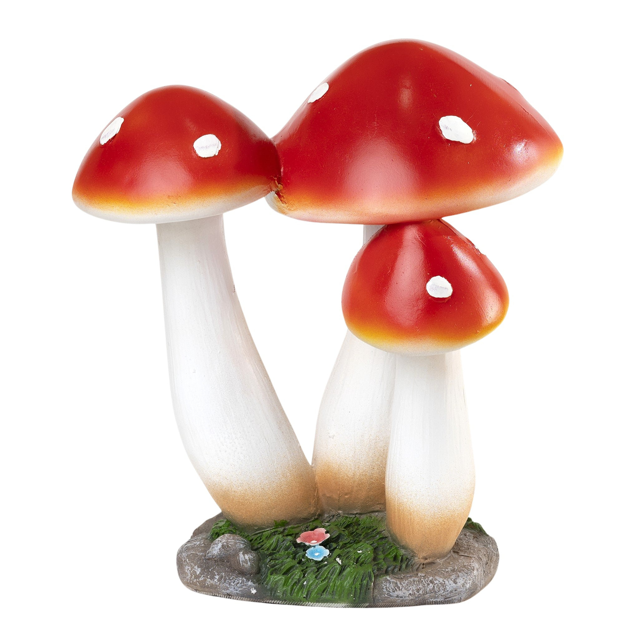 Gracie Oaks Tyrica Mushroom Large Garden Statues, Outdoor Garden Decor ...
