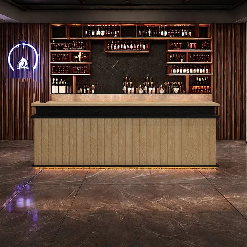 Artistic Soul XKX Premium Furniture Bar Counter with Wine Storage ...