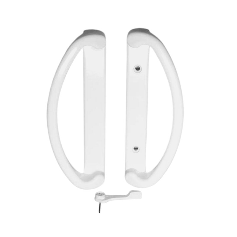 G.A.S. Hardware Lawson Sliding Patio Door Handle Set - White | Wayfair