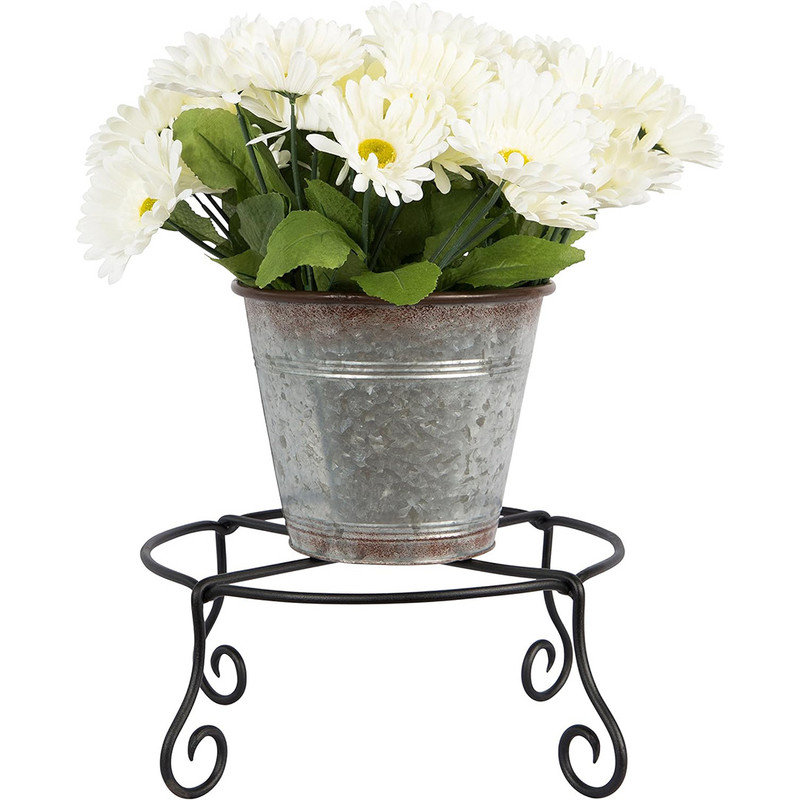 Red Barrel Studio® Flower Pot Plant Stand, Large,Black | Wayfair