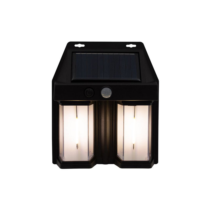 17 Stories Matte Black 15cm H Solar Powered Integrated LED Outdoor ...