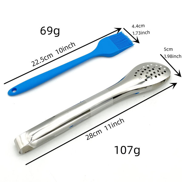 4 SEASONS FURNITURE Foldable Stainless Steel BBQ Grill Basket with ...