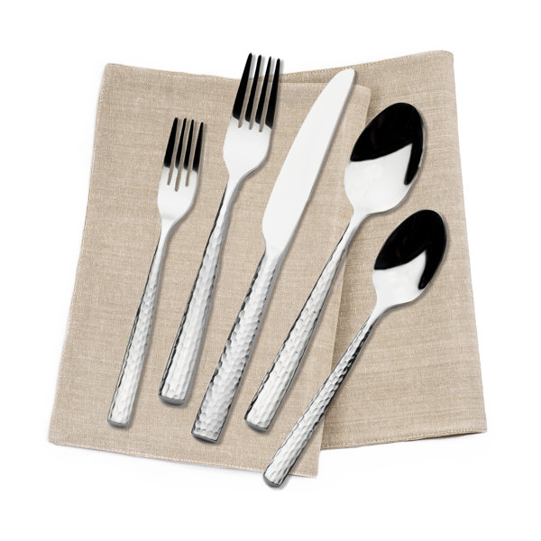 St. James Logan Forged Stainless Steel Flatware, 42pc Set | Wayfair
