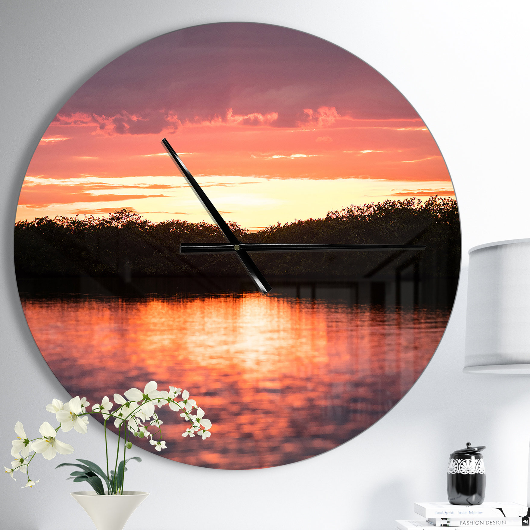 The Twillery Co.® Swigart Oversized Farmhouse Designart Sunset on ...