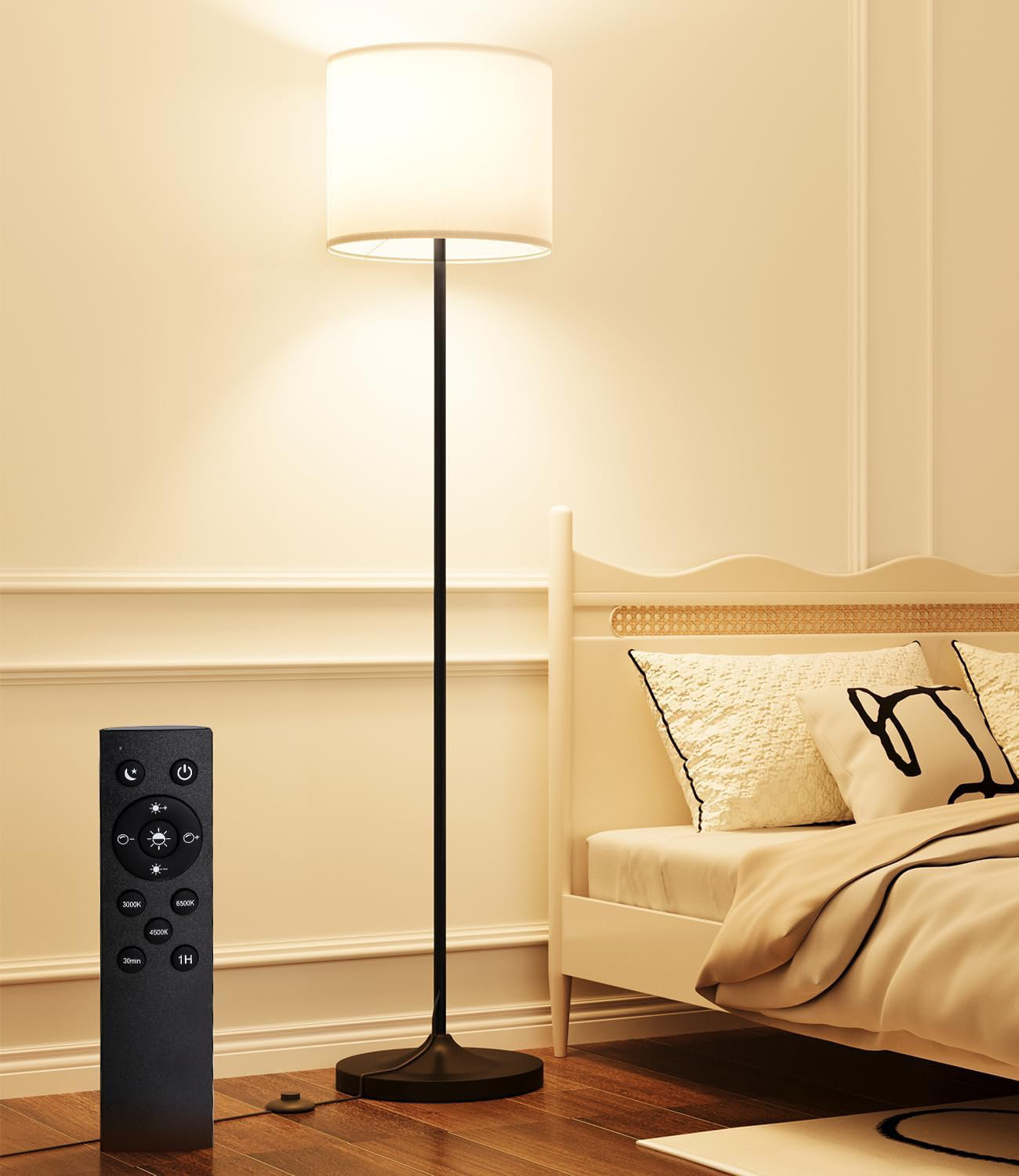 INSALER LED Floor Lamp for Living Room Dimmable Standing Lamps with ...
