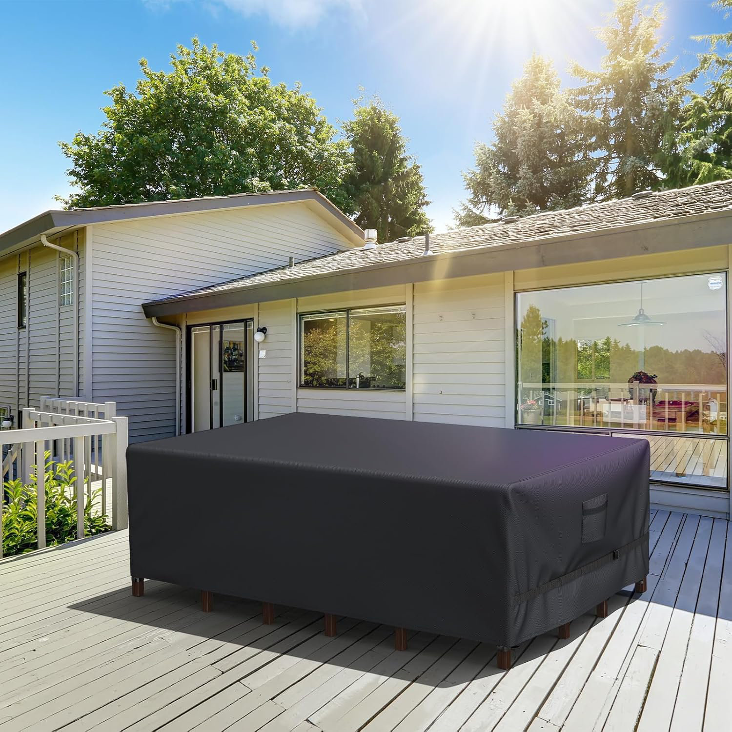 Arlmont & Co. Upgraded Patio Furniture Set Cover, Improved Heavy Duty ...