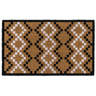 Fleur De Lis Living Latex Backed Eco-Friendly Coir Doormat Diamond ...