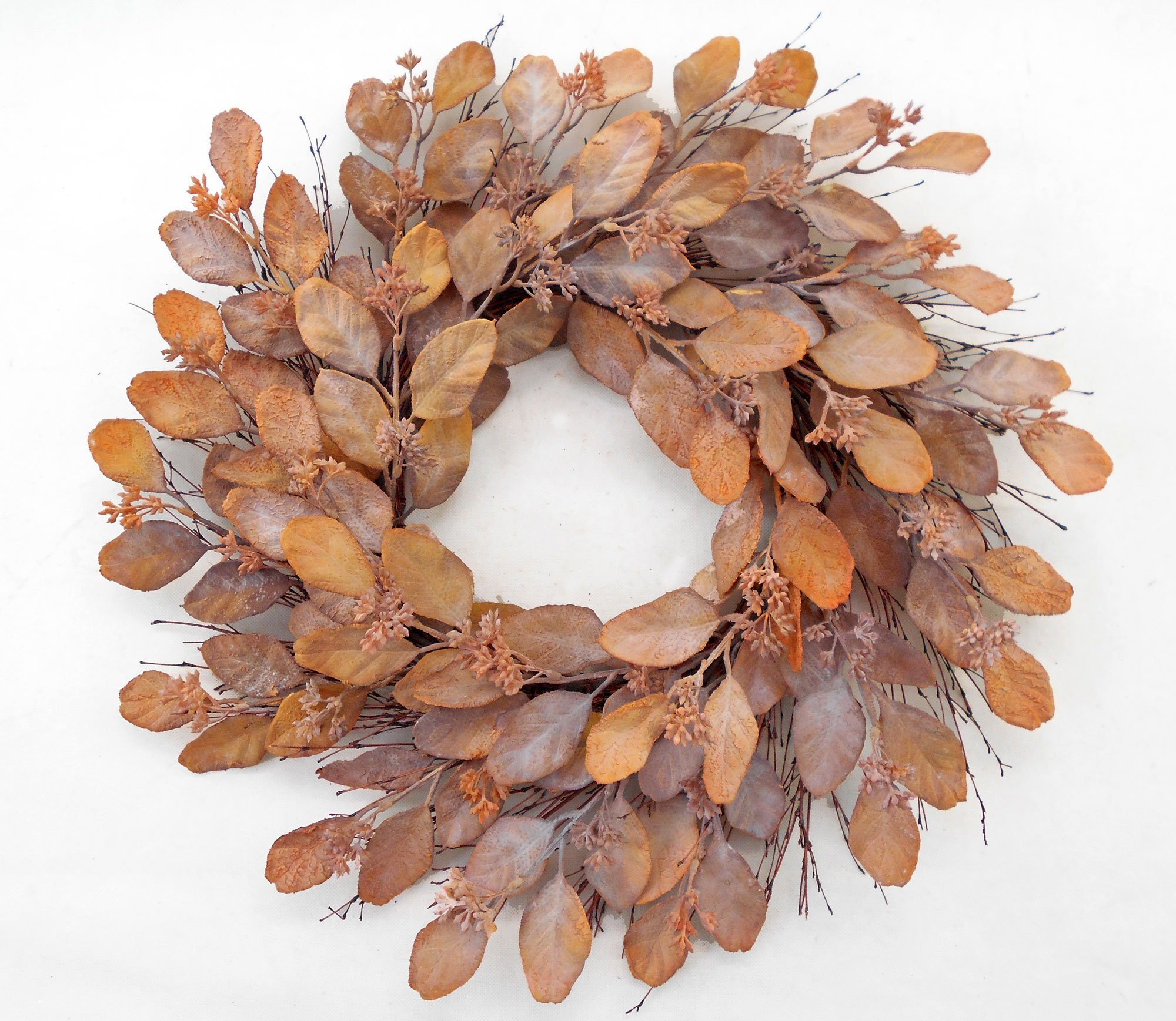 The Holiday Aisle® Hanfaa Faux Apple Leaf 24'' Wreath | Wayfair