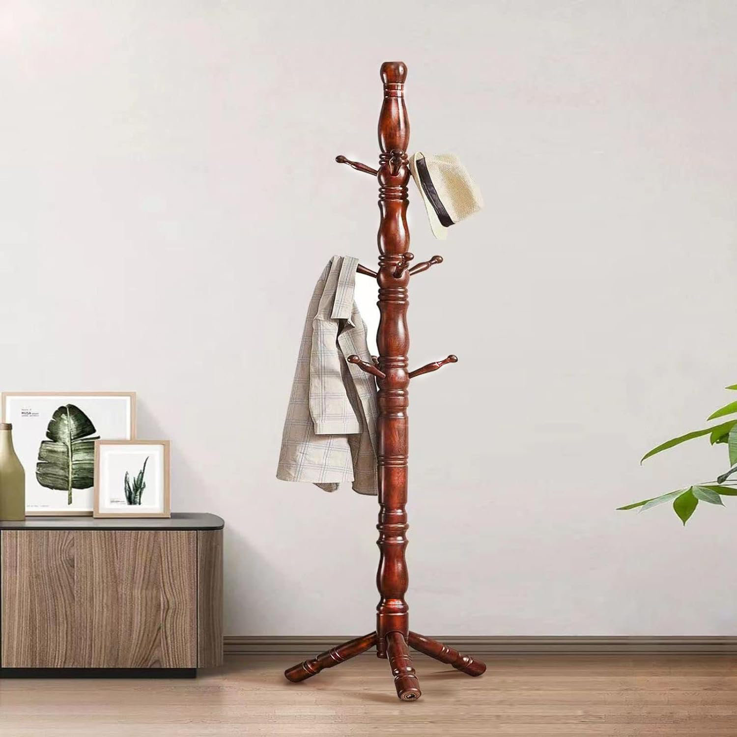 Alcott Hill® Coryden Freestanding 9 - Hook Coat Rack | Wayfair