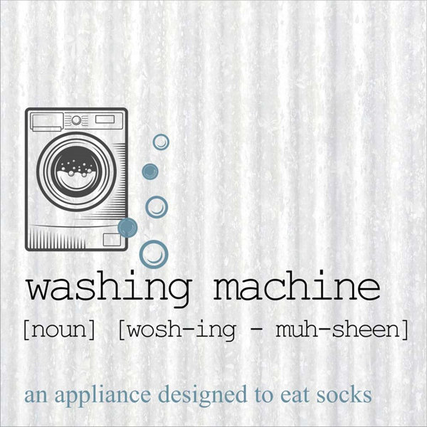 Trinx Washing Machine 1 by Kimberly Allen - Unframed Textual Art on ...