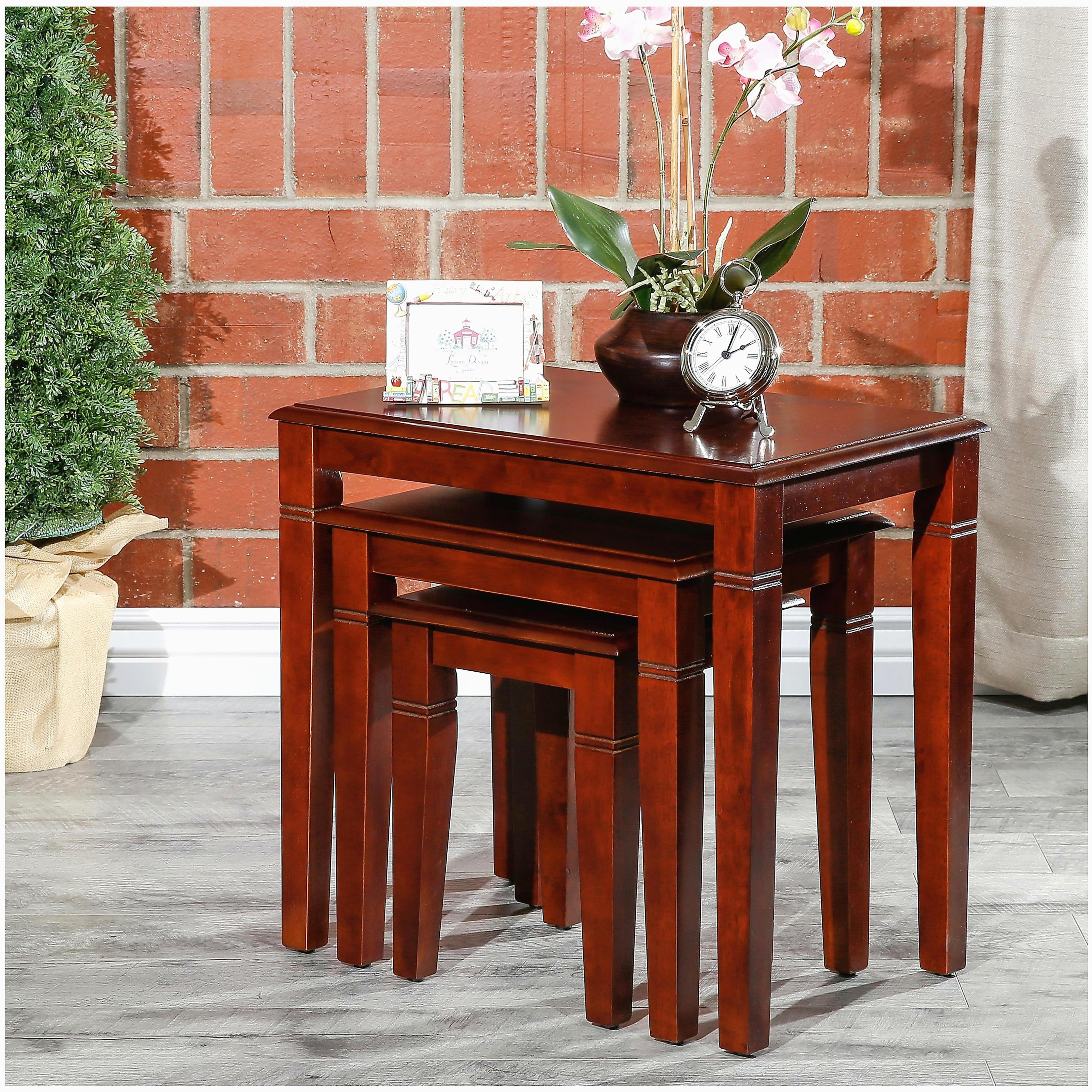 Latitude Run® Cherry wood 3-piece nesting table and chair set - Wayfair ...