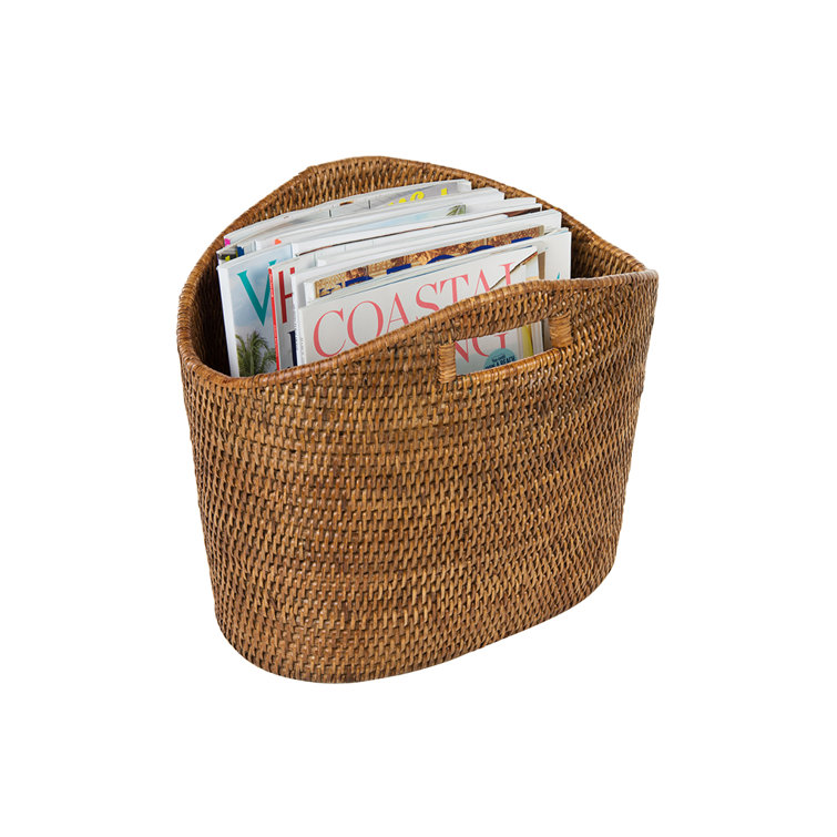 Beachcrest Home Everard Rattan Free Standing Magazine Rack & Reviews ...