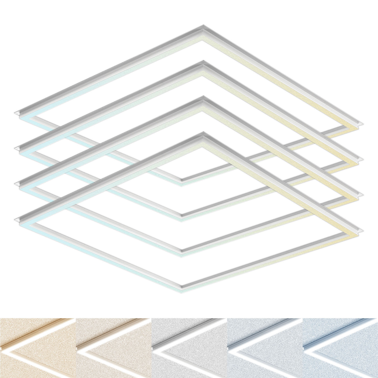 Luxrite Dimmable Square Flat Panel Ceiling Light | Wayfair