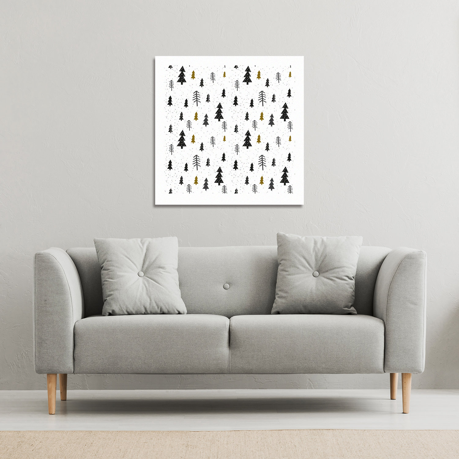 The Seasonal Aisle Winter Graphic - Wrapped Canvas Art Prints | Wayfair.ie