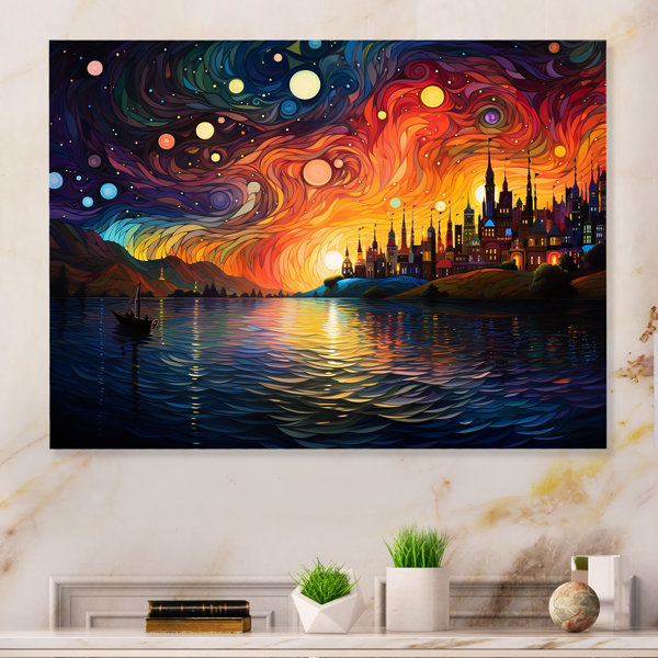 Ivy Bronx Starry Night Over The Rhone In France II - Vangogh Metal Wall ...