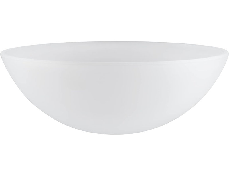 Wrought Studio™ Glass Bowl Lamp Shade ( Screw on ) in White | Wayfair