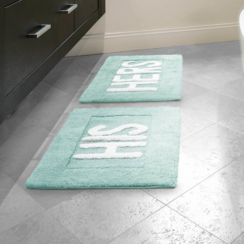 Blue Bath Rugs & Mats You'll Love | Wayfair