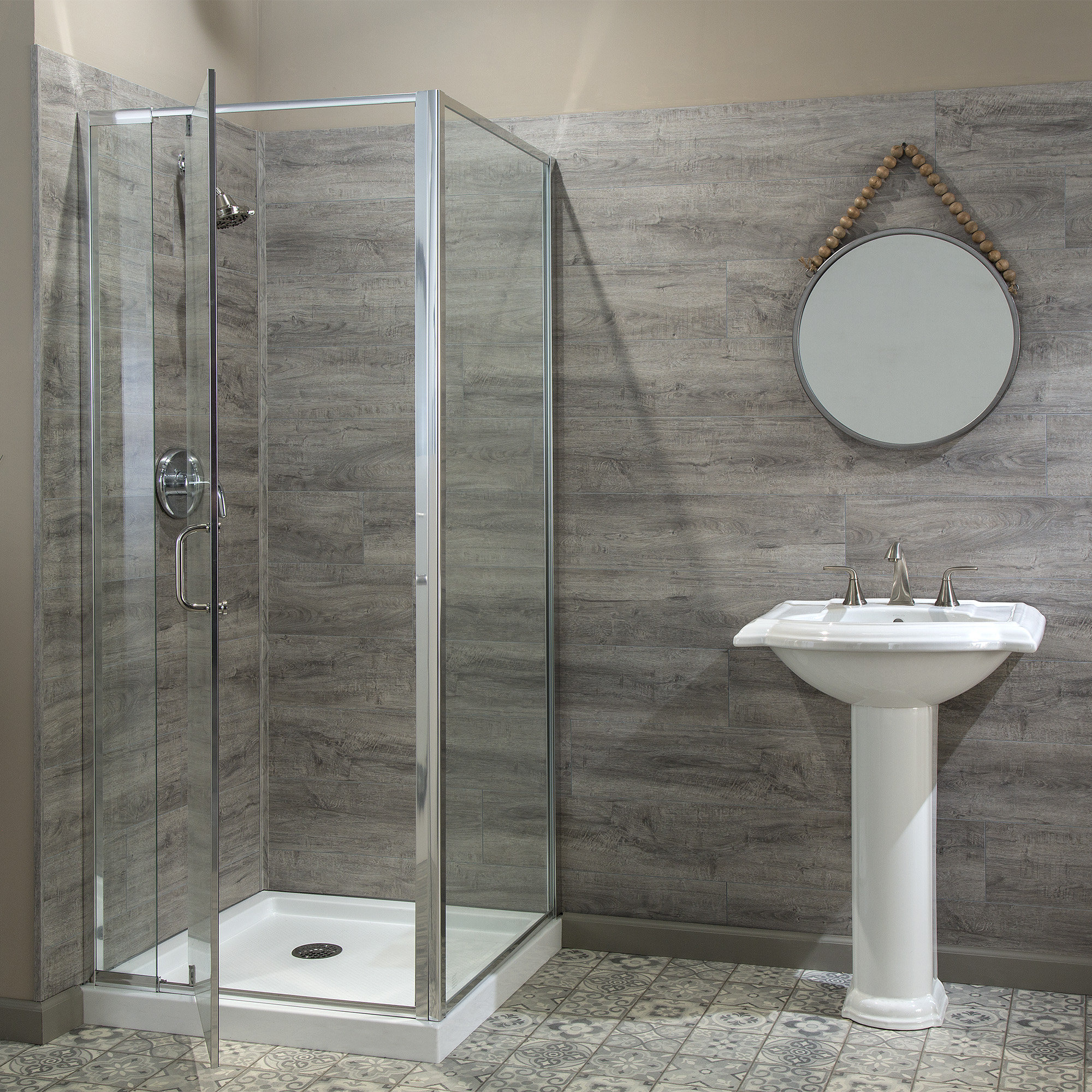 Palisade Plank Tile Shower and Tub Surround Kit & Reviews | Wayfair