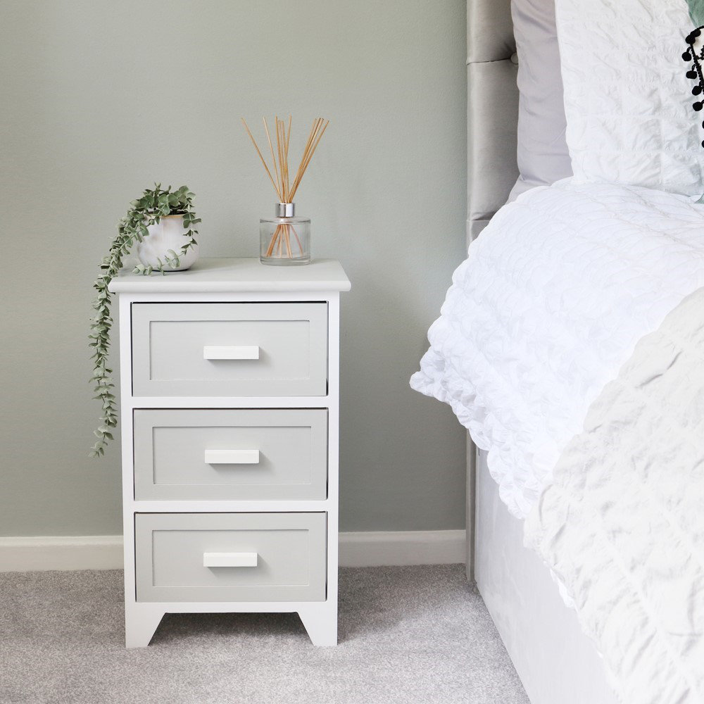 JVL 3 Drawer Bedside Table | Wayfair.co.uk
