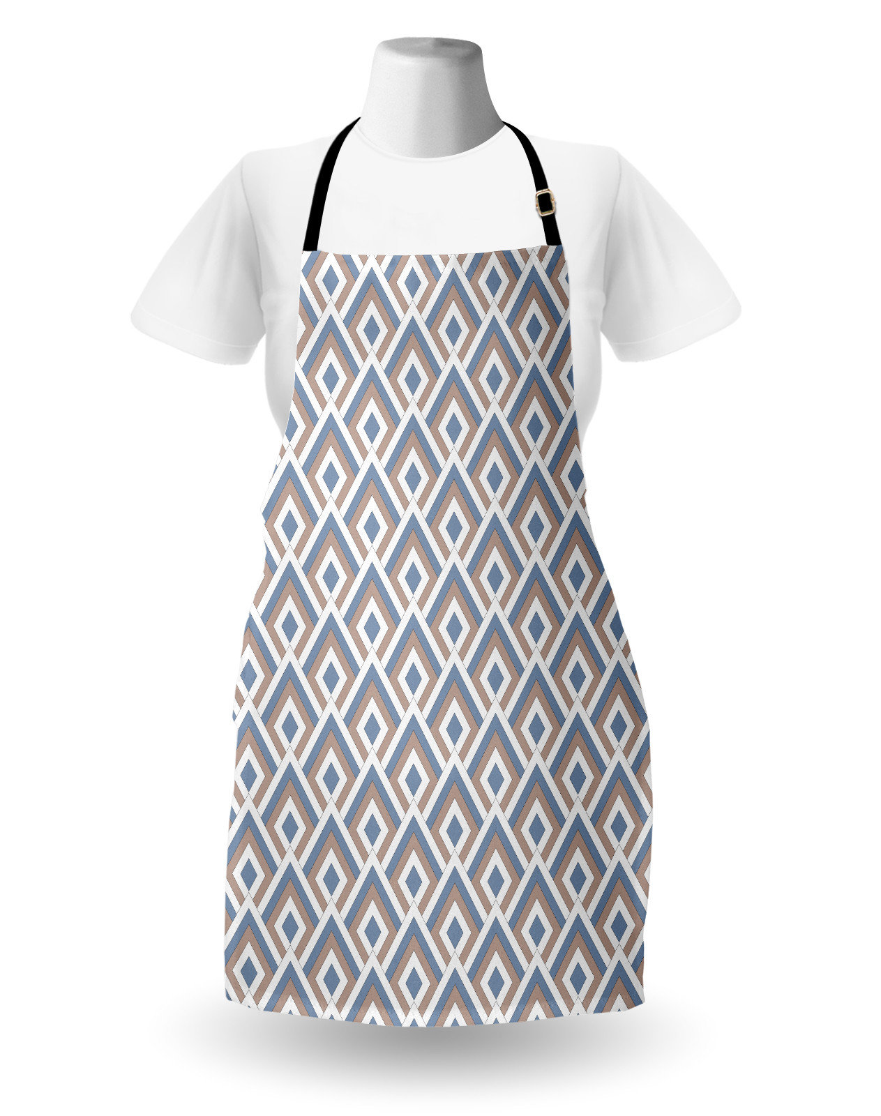 East Urban Home Geometric Apron Unisex, Modern Nested Squares, Adult ...