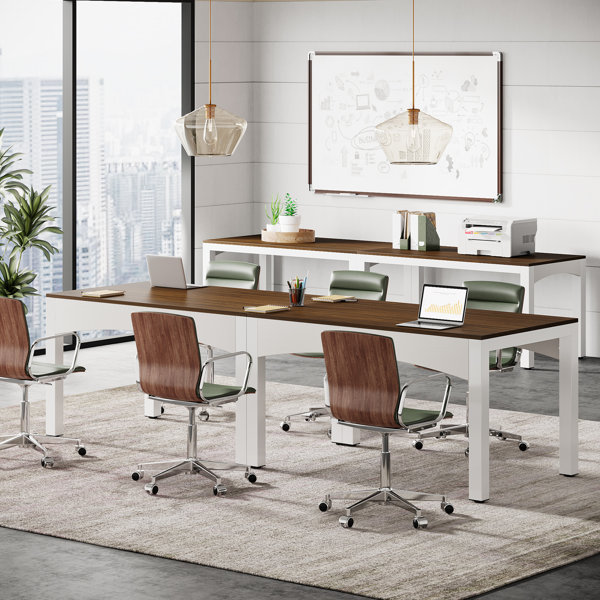 Inbox Zero 94.49 Inch 8Ft Extendable Conference Table | Wayfair
