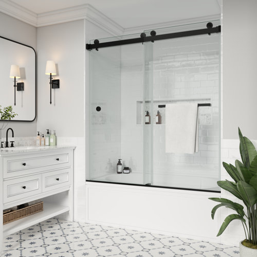 MCOCOD 60" W *60" H *2/5" THK Tempered Glass Double Smooth Sliding ...