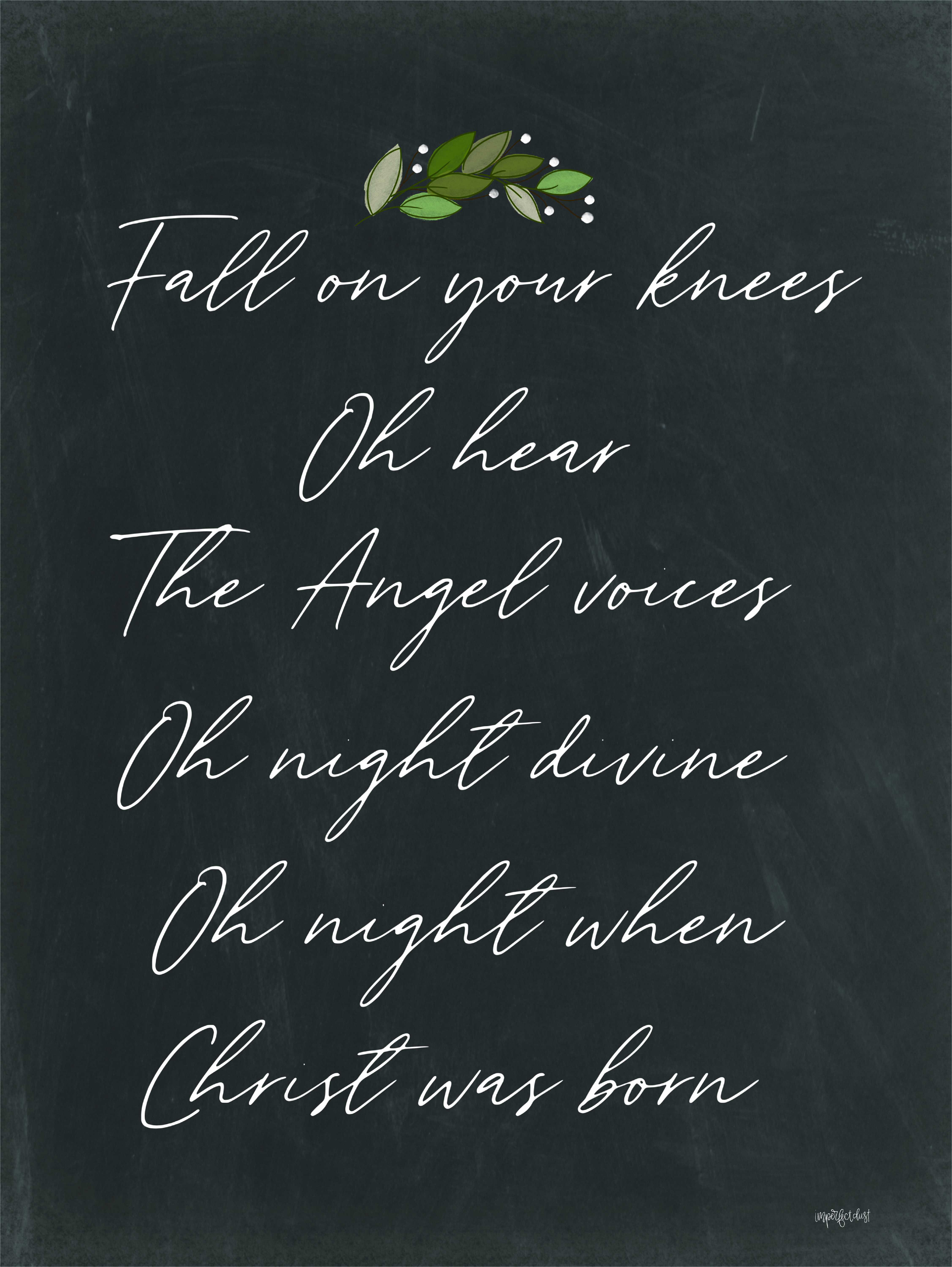 Trinx Oh Night Divine - Wrapped Canvas Print | Wayfair