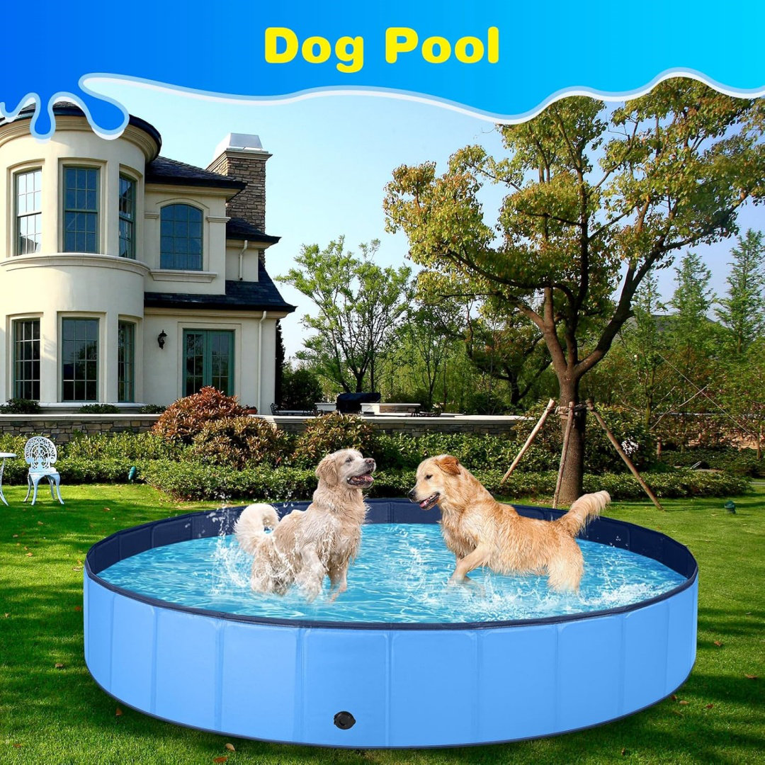 DESIGN SHOP BY SHELL Dog Pool For Large Dogs Kiddie Pool Hard Plastic ...