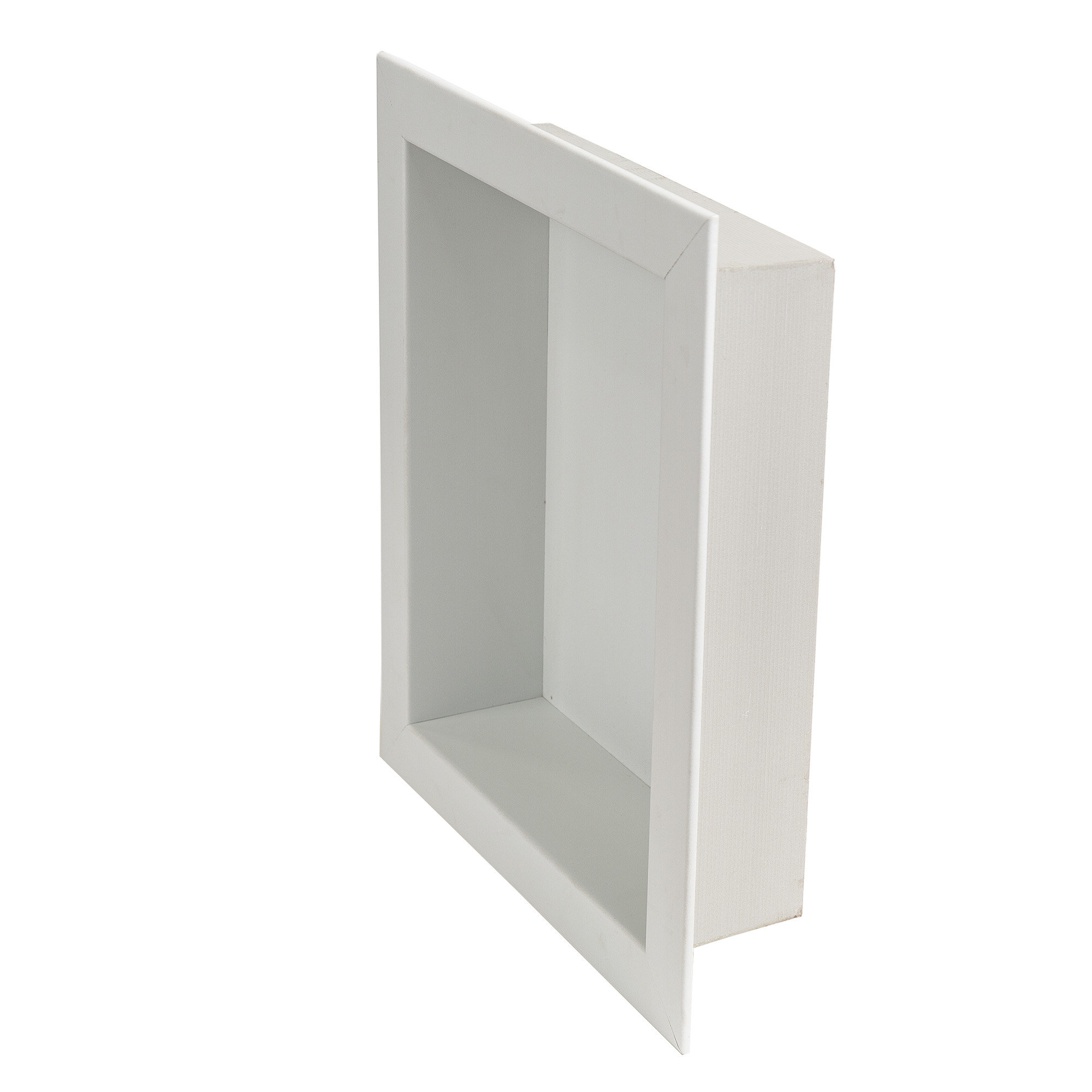Palisade 17.5 in. x 15.5 in. Vinyl Waterproof Shower Niche Insert ...