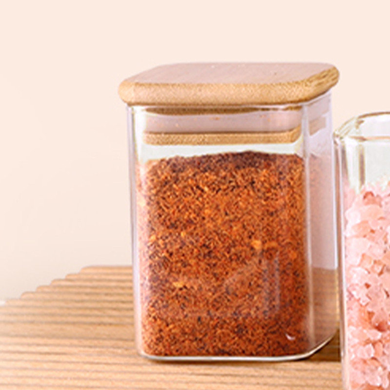 Ophelia & Co. 6Pcs 6 oz Spice Jars, Glass Spice Jars with Bamboo Lids ...