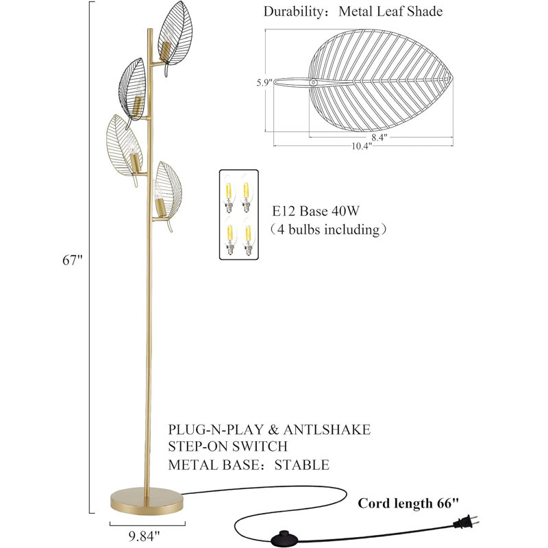 Mercer41 Catarcio 67'' LED Tree Floor Lamp | Wayfair