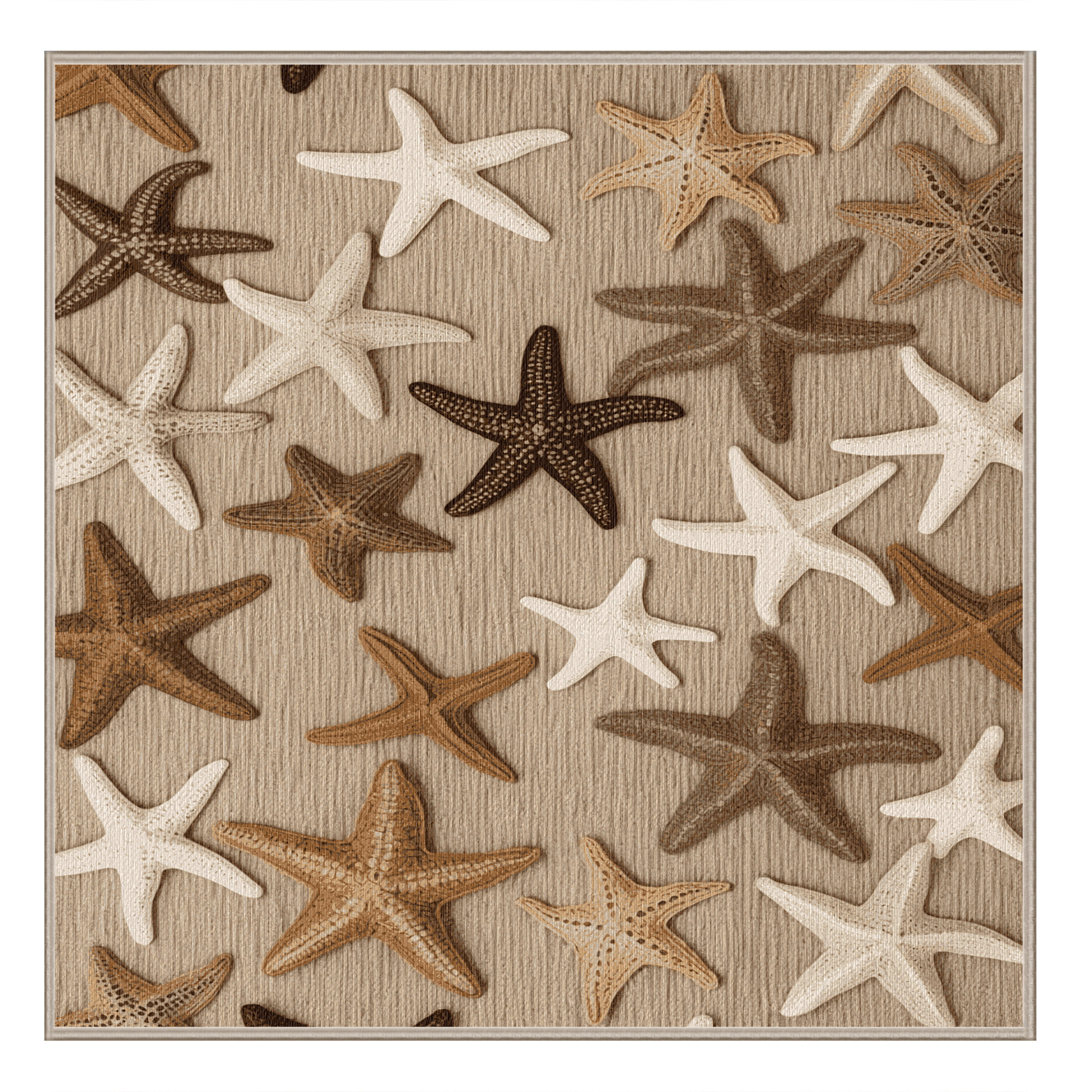 Rosecliff Heights Washable Starfish Collection Coastal Area Rug | Wayfair