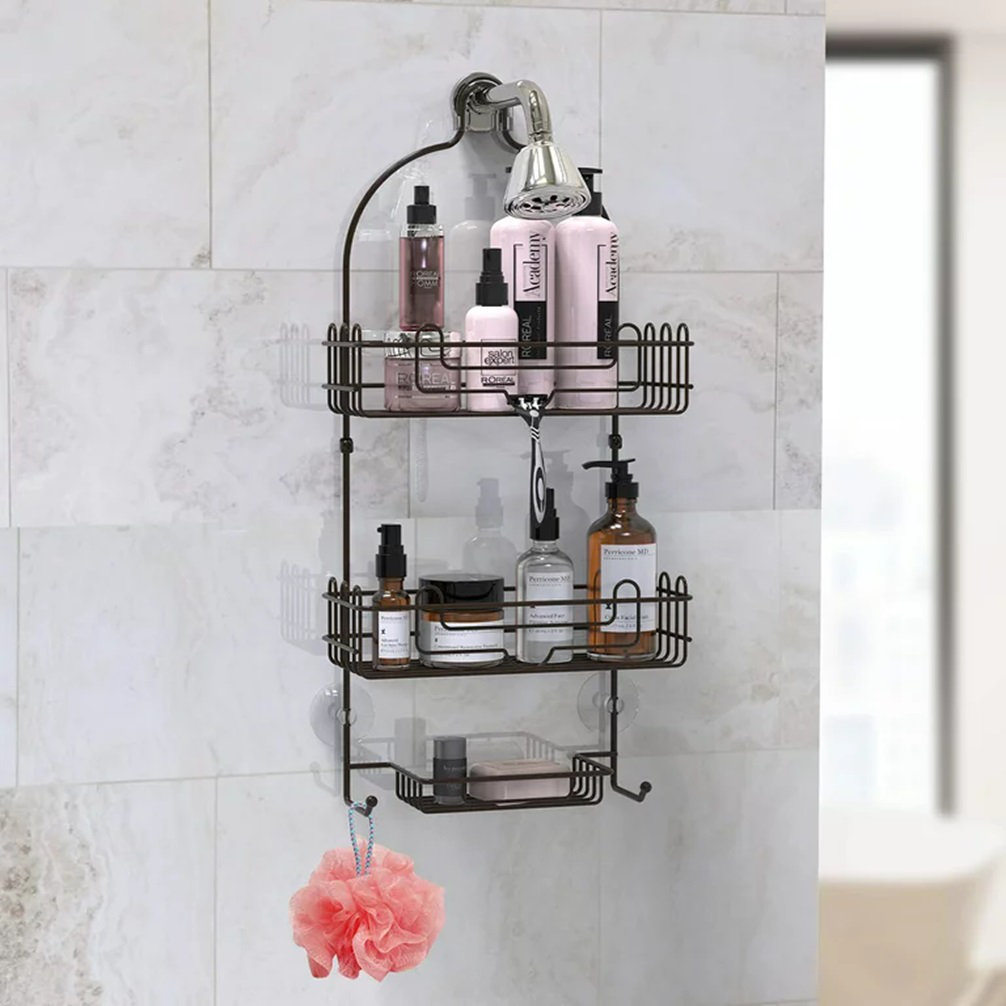Rebrilliant Devonda 3 Tier Hanging Stainless Steel Shower Caddy ...