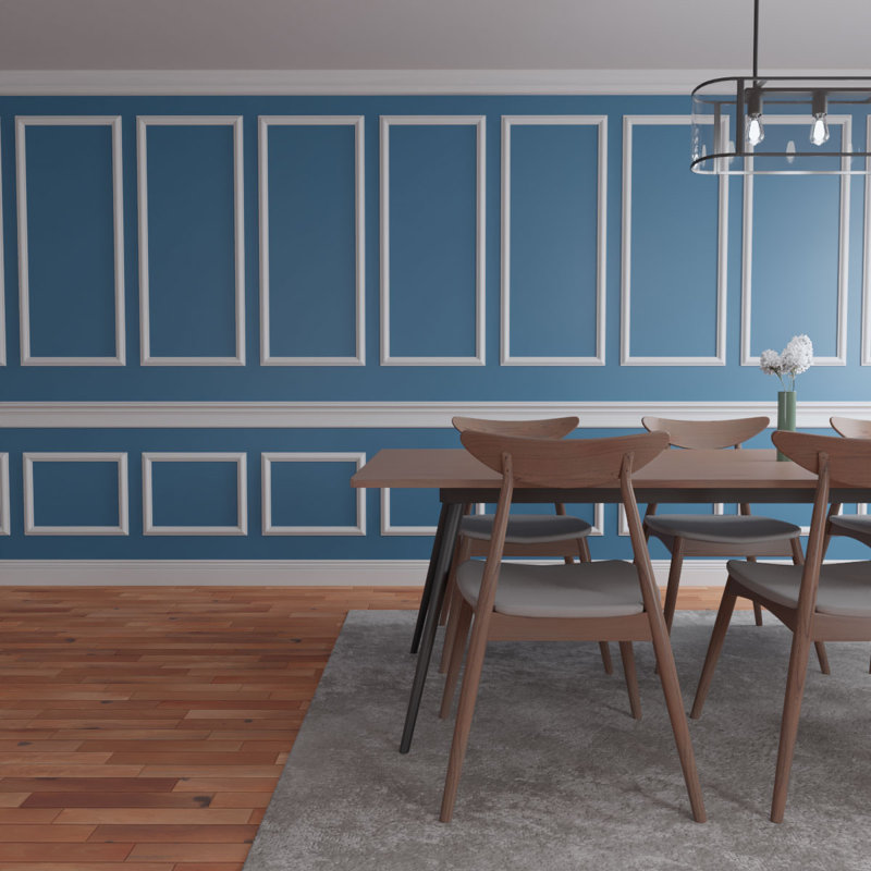 Ekena Millwork 94 1/2"L (Adjustable 96"H to 120"H) Ashford Square Panel ...