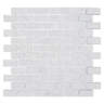 Andova Zalo 1" x 2" Glass Brick Joint Mosaic Kitchen Backsplash ...