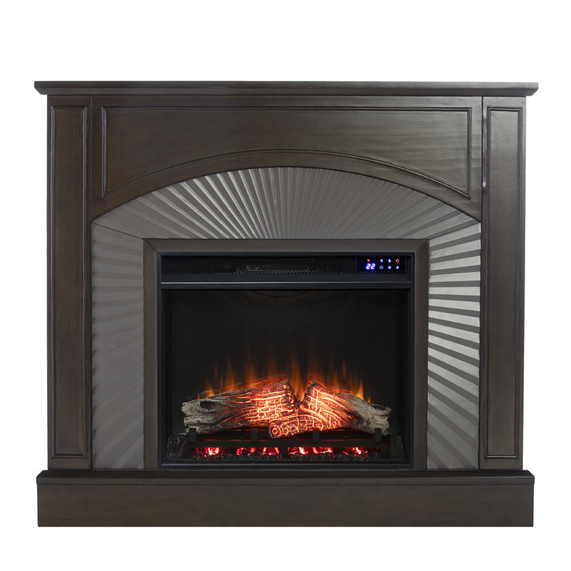 Red Barrel Studio® Freestanding Touch Screen Electric Fireplace | Wayfair