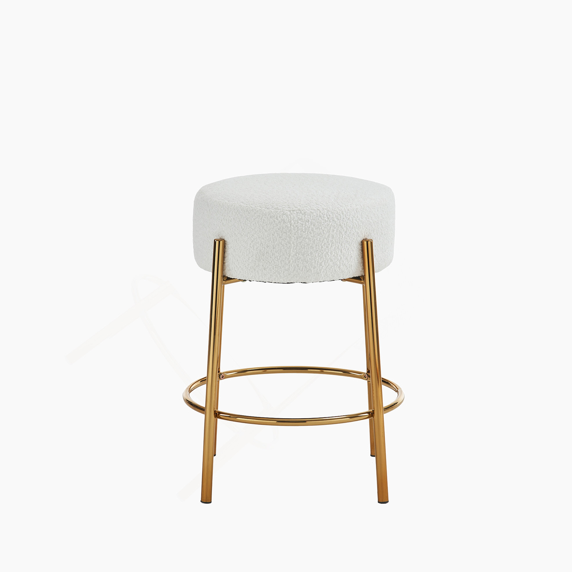 Everly Quinn Round High Bar Stools,Contemporary upholstered dining ...
