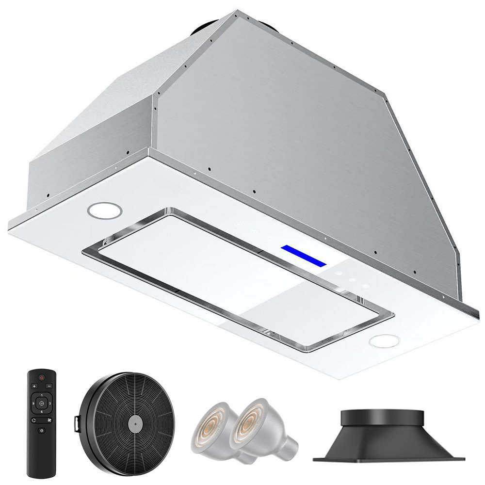 Terisitar 400 CFM Convertible Ductless To Ducted Insert Range Hood In ...