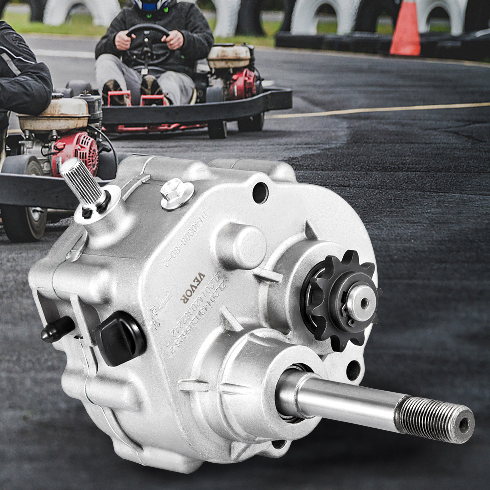 VEVOR Go Kart Forward Reverse Gear box for 2HP - 7HP Engine 40/41 10T ...