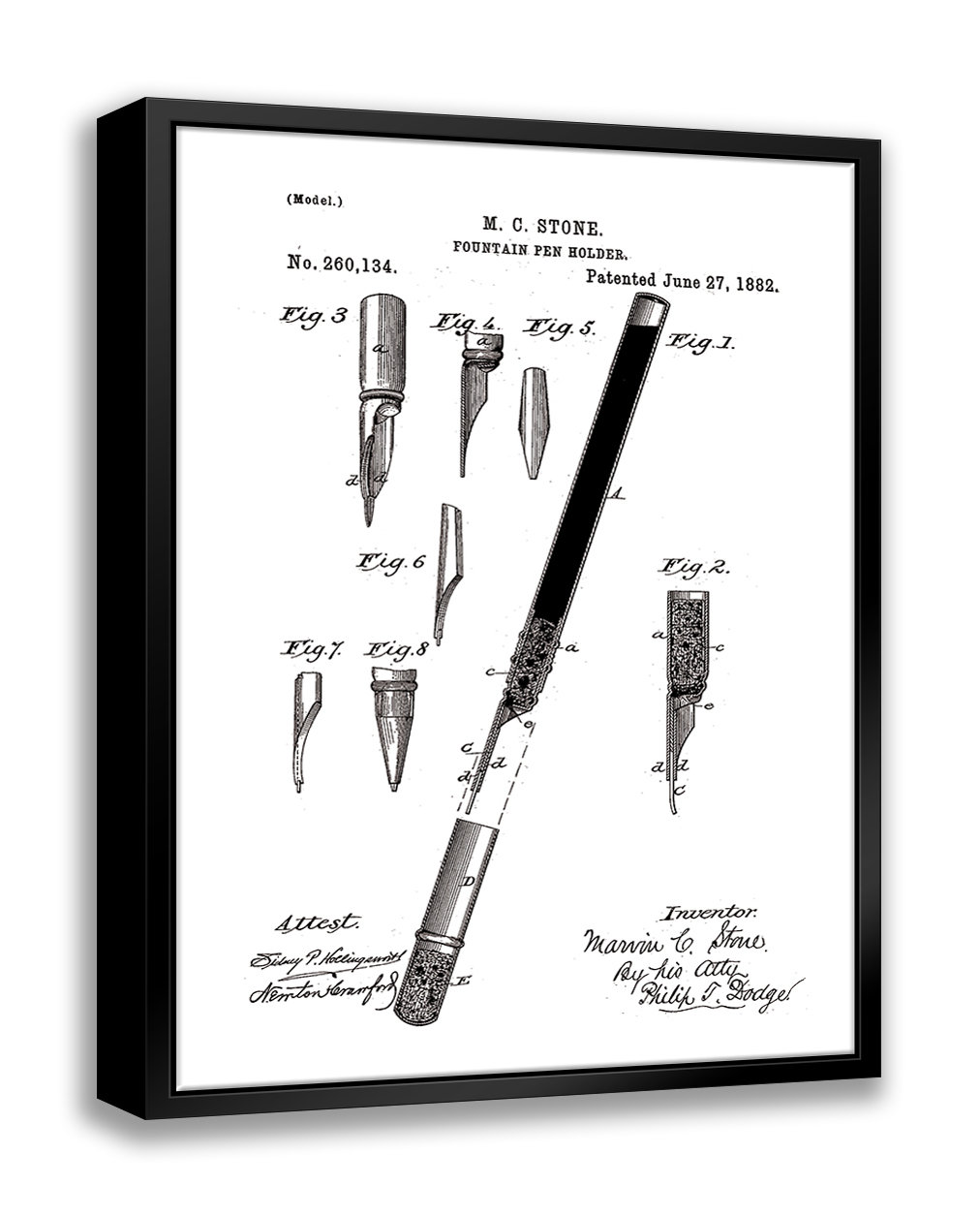 ATX Art Group LLC Fountain Pen Patent by Stanley Print House - on ...