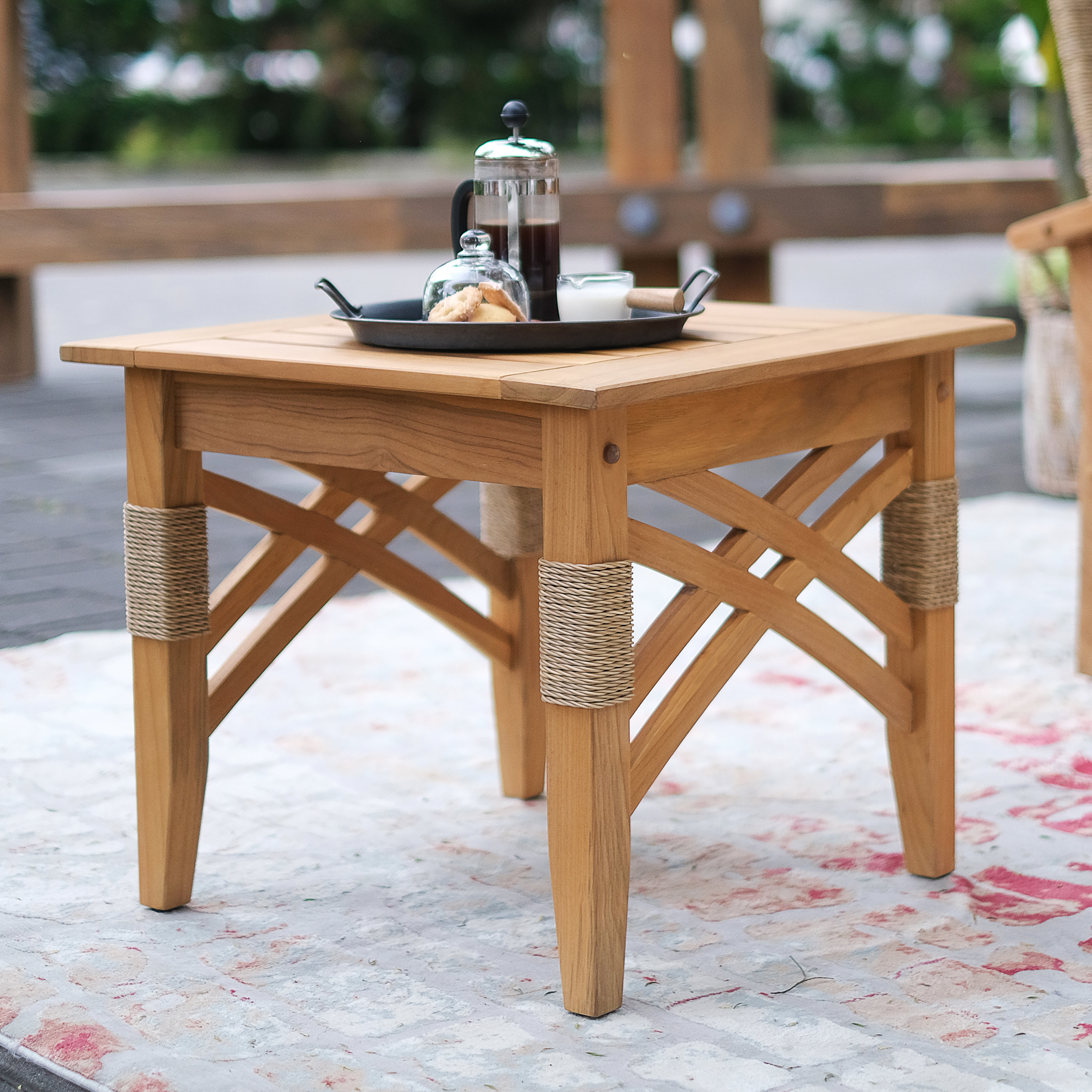 Birch Lane™ Cotesfield Sqaure 22" Teak Table - Wayfair Canada